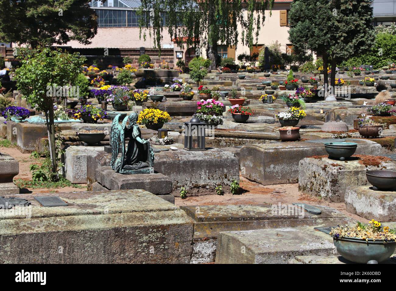 St. Rochus Cemetery in Nuremberg, Germany. Medieval graveyard Stock ...