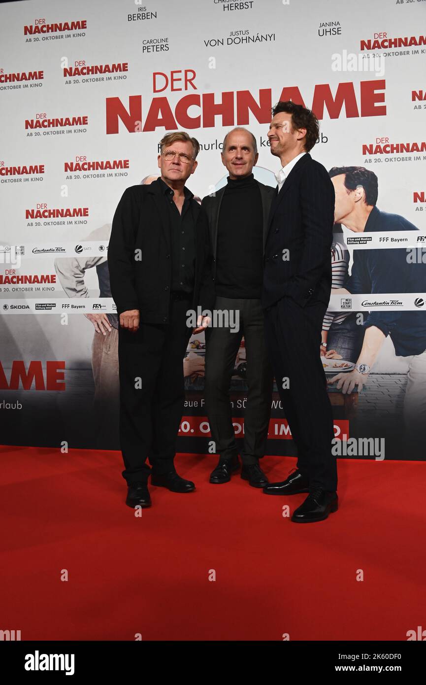 Cologne, Germany. 09th Oct, 2022. Actors Justus von Dohnanyi, Christoph ...