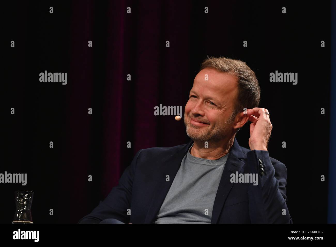 Cologne, Germany. 09th Oct, 2022. Journalist Georg Restle on stage at ...