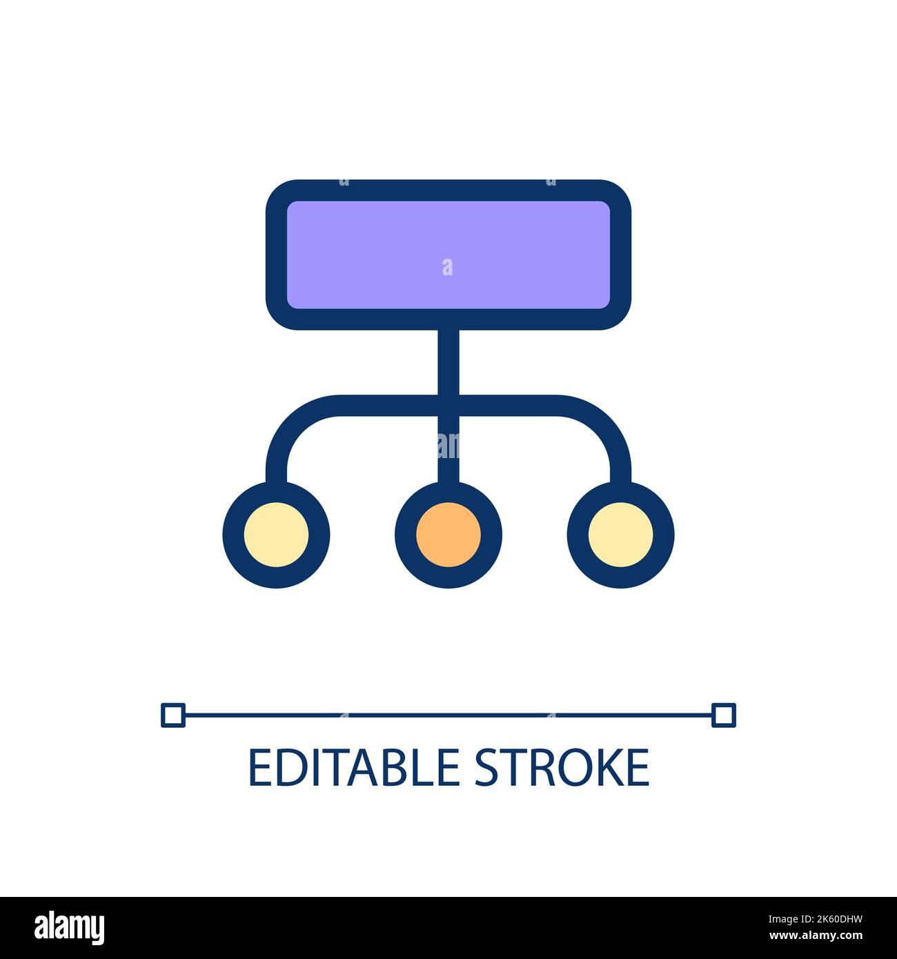 Data structuration process pixel perfect RGB color ui icon Stock Vector Image & Art - Alamy