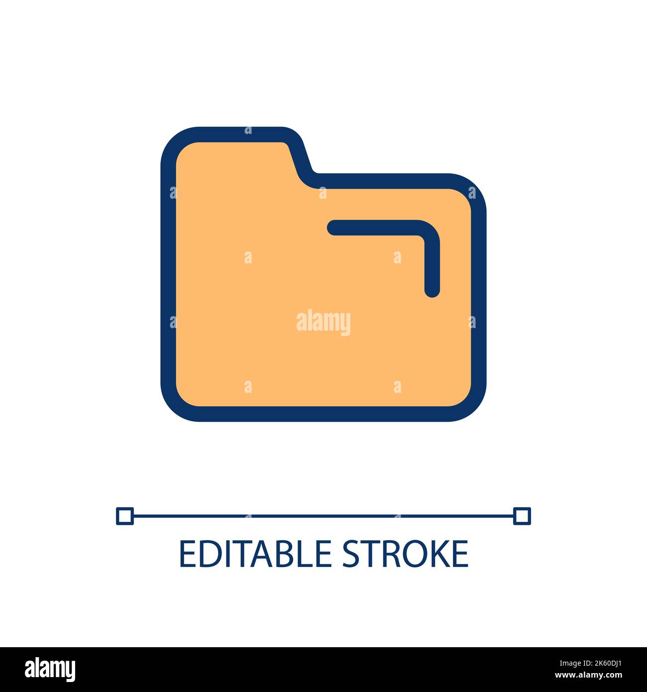 Folder pixel perfect RGB color ui icon Stock Vector Image & Art - Alamy