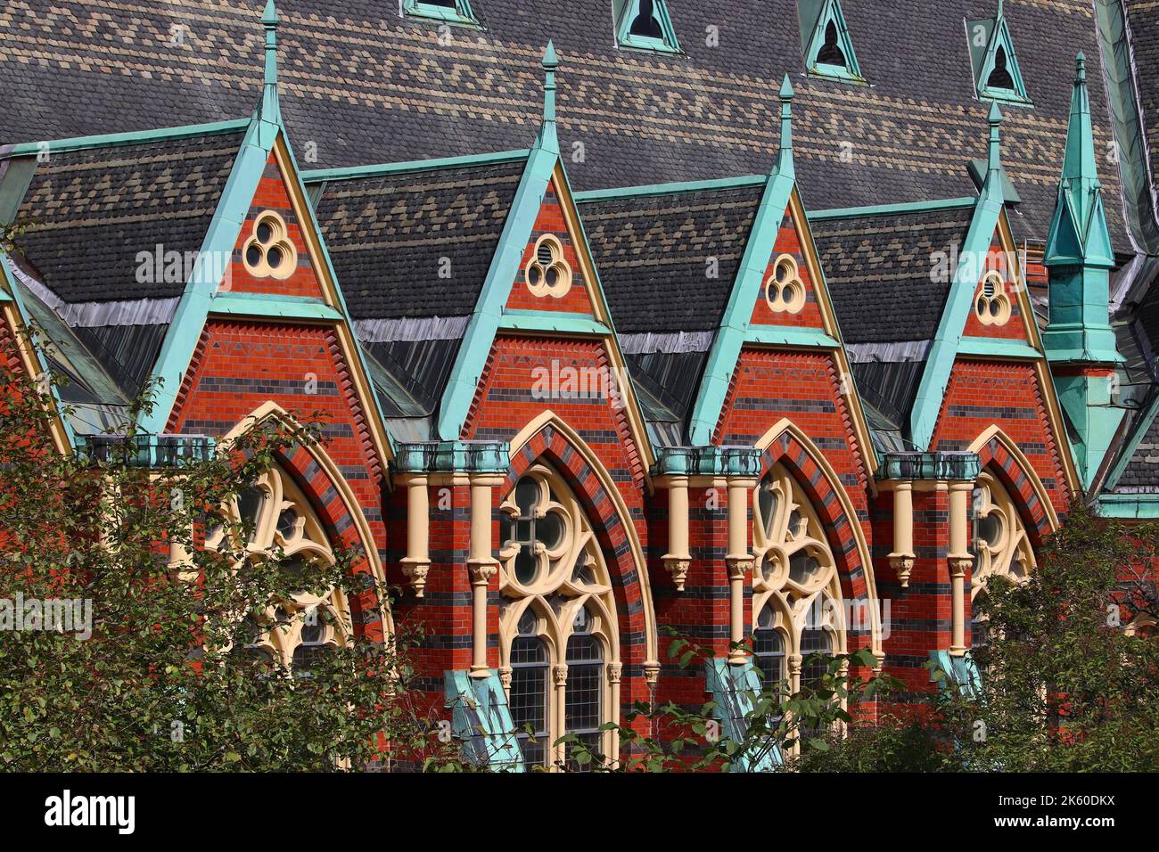 Gothenburg city in Sweden. Olivedal district landmark - Oscar Fredriks ...