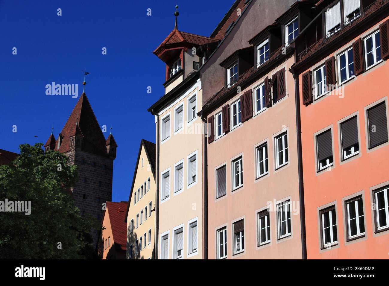 Nuremberg Germany - German landmark. Street view of European ...