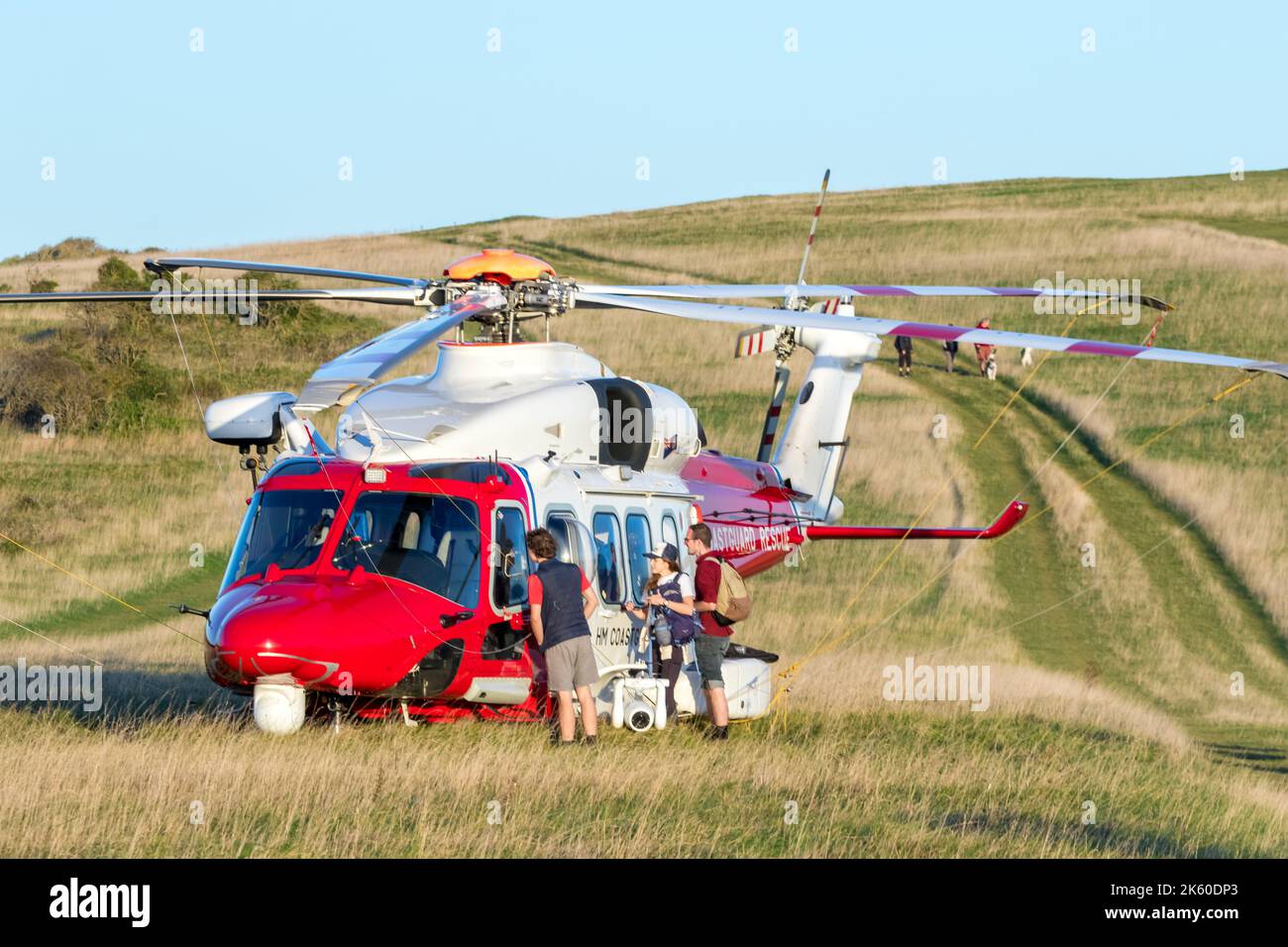 Coastguard Helicopter grounded following windscreen damage during cliff ...