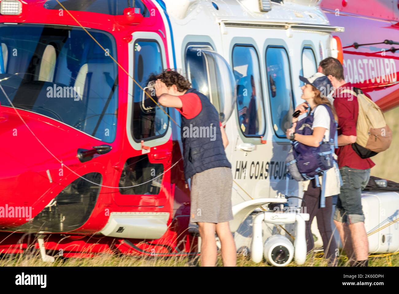 Coastguard Helicopter grounded following windscreen damage during cliff ...