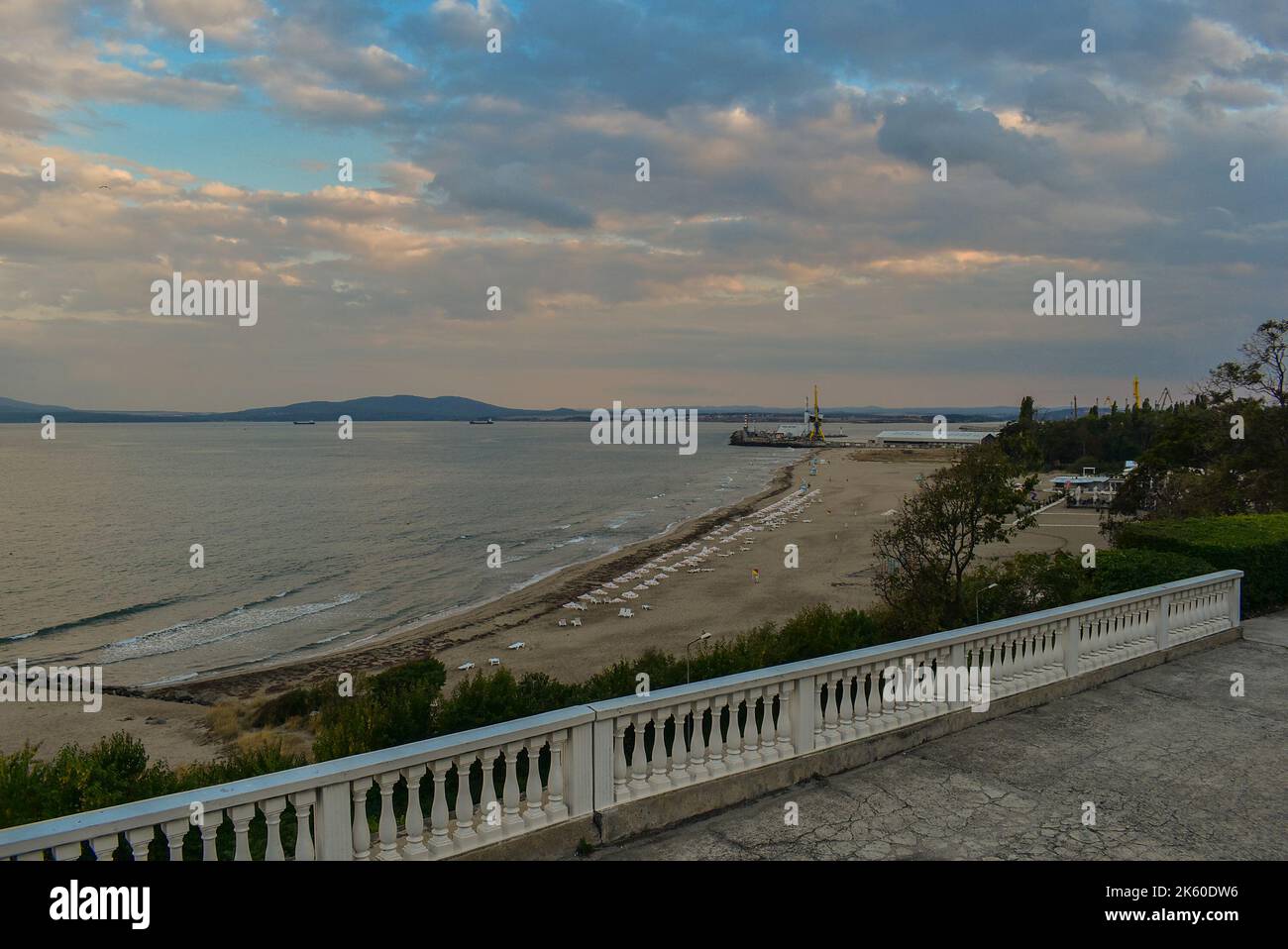 The quay in Burgas city - South Bulgaria Stock Photo - Alamy