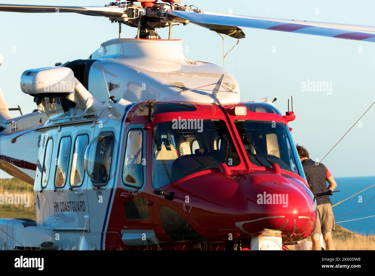 Coastguard Helicopter grounded following windscreen damage during cliff ...