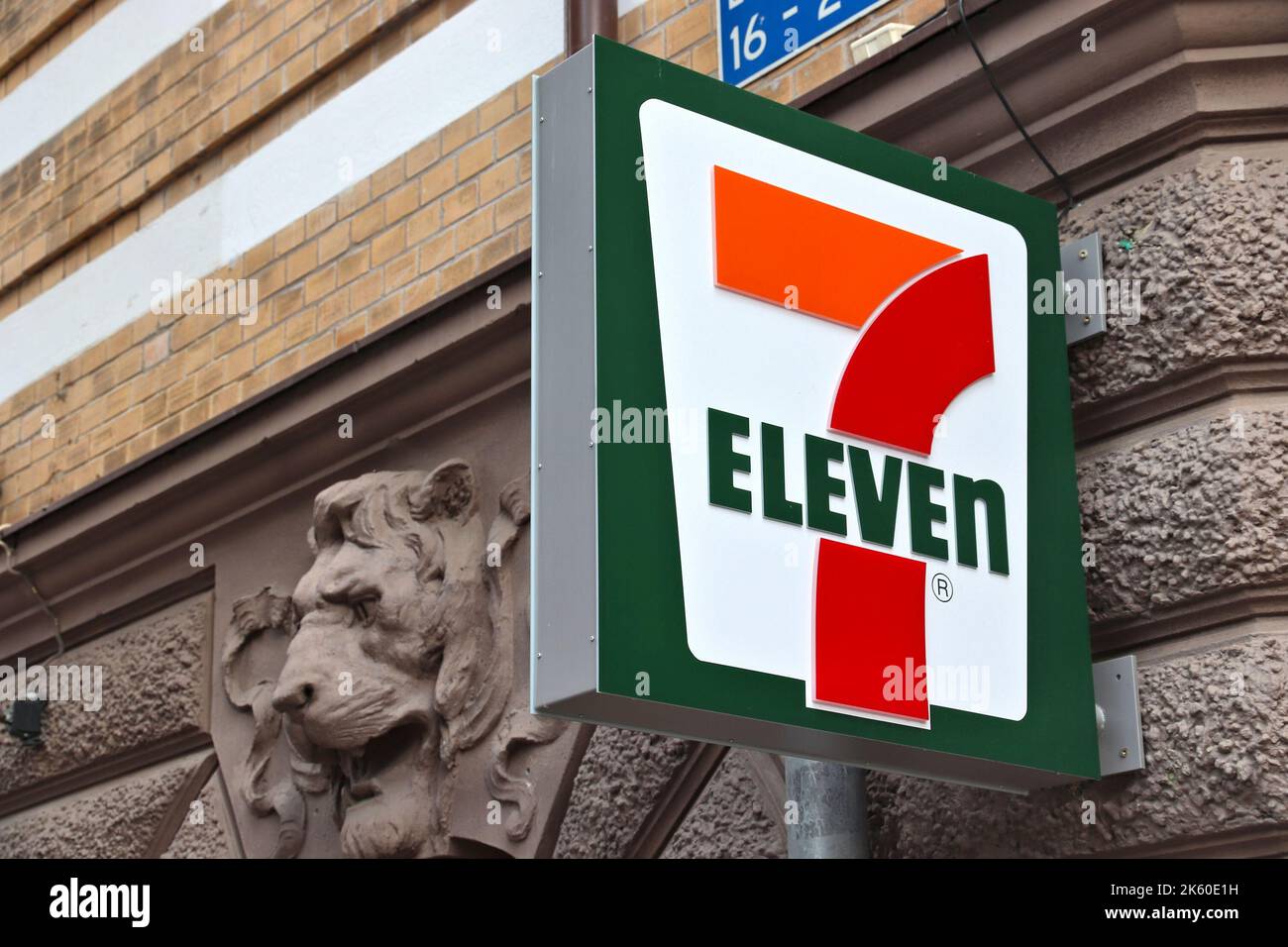 GOTHENBURG, SWEDEN - AUGUST 26, 2018: 7-Eleven convenience store in ...