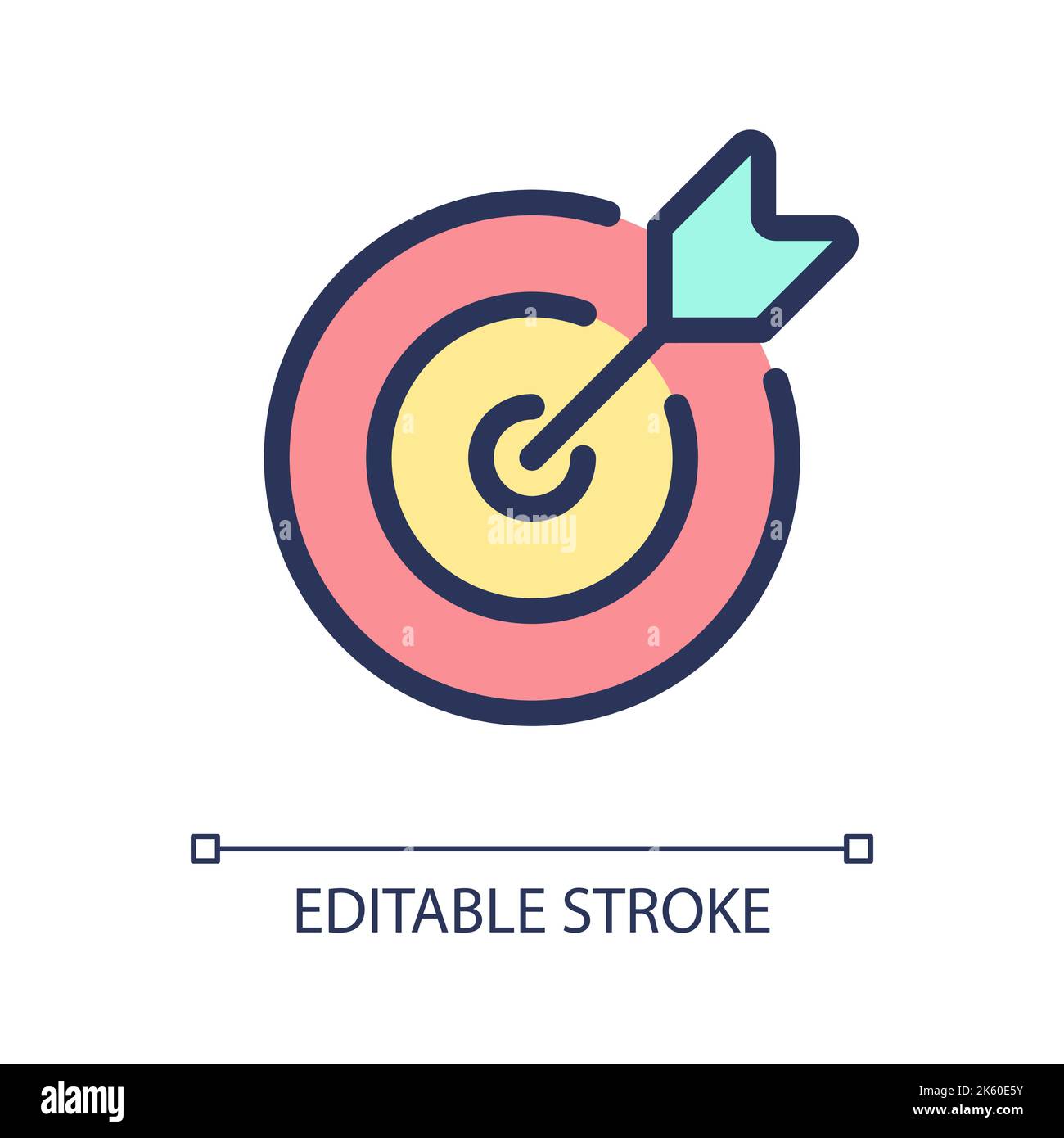 Target pixel perfect RGB color ui icon Stock Vector Image & Art - Alamy