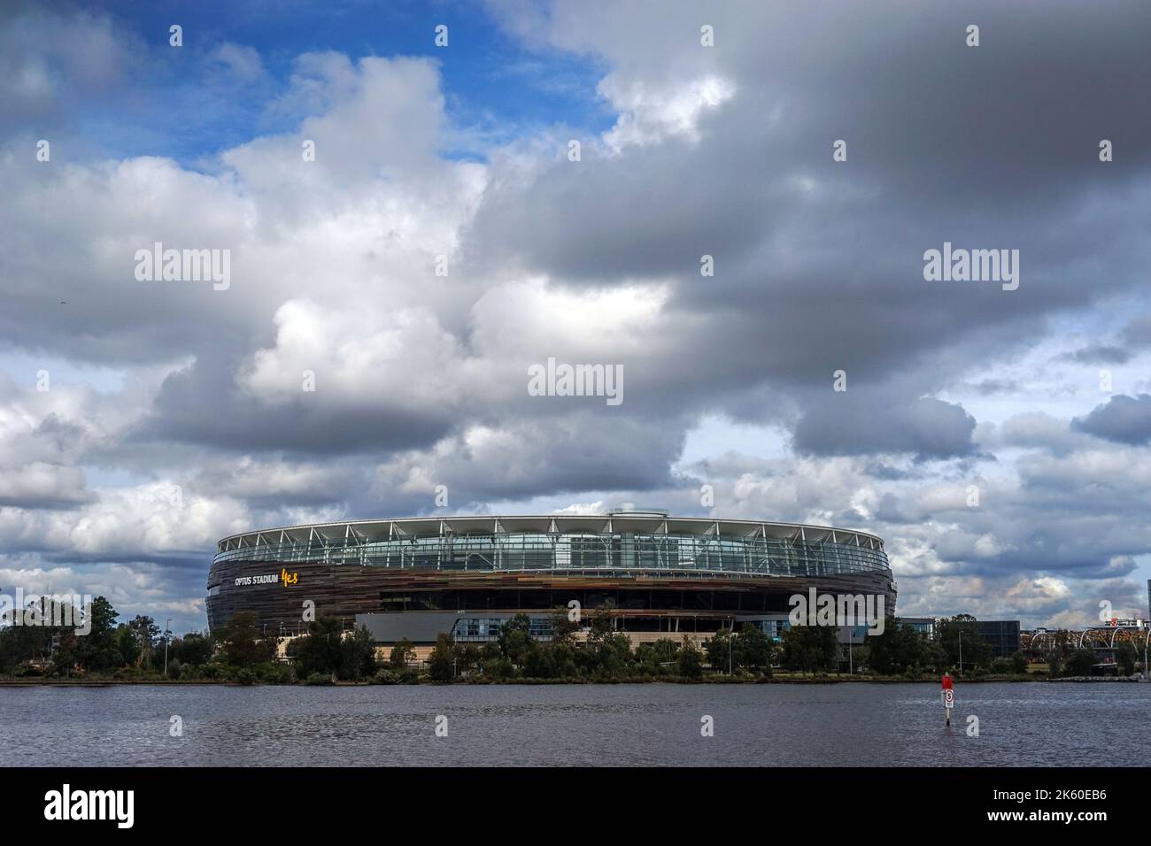 Perth, Australia - October 9, 2022 The Optus Stadium in Perth, Western ...