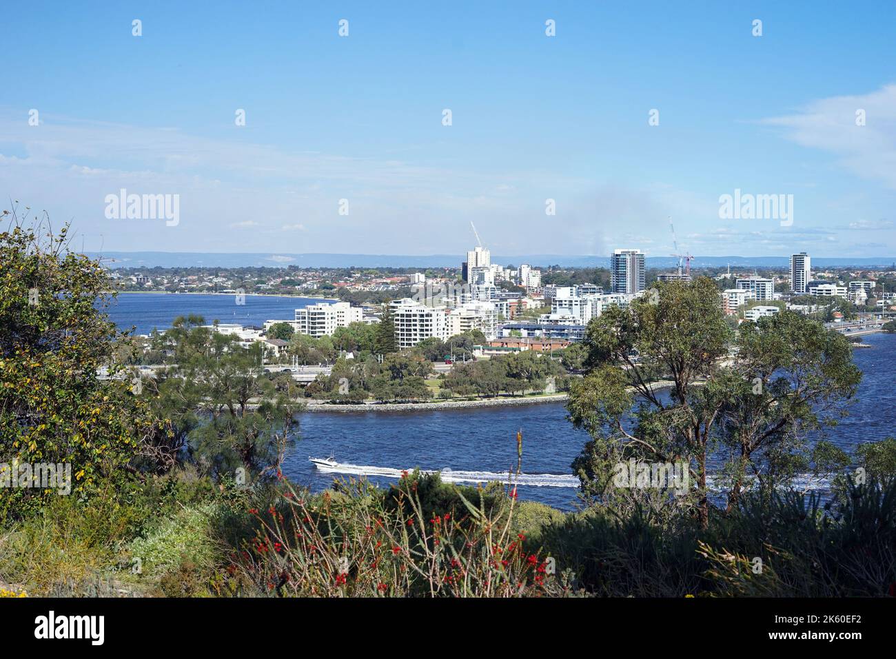 Perth, Australia - October 1, 2022 The skyline of Perth in Western ...