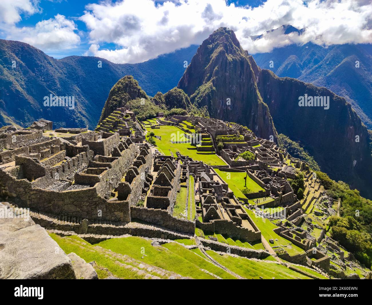 Machu Picchu, the most important Inca citadel, located in the eastern ...