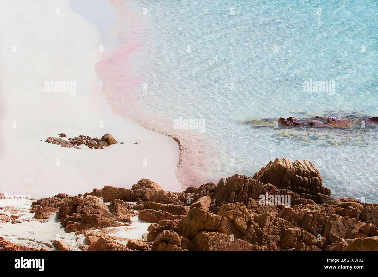Pink Beach (Spiaggia Rosa or Cala di Roto), Island of Budelli; La ...
