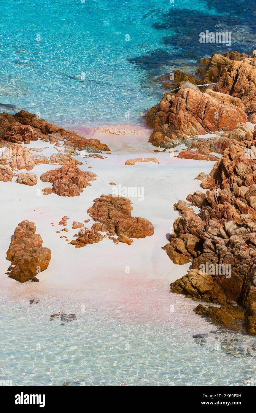 Pink Beach (Spiaggia Rosa or Cala di Roto), Island of Budelli; La ...