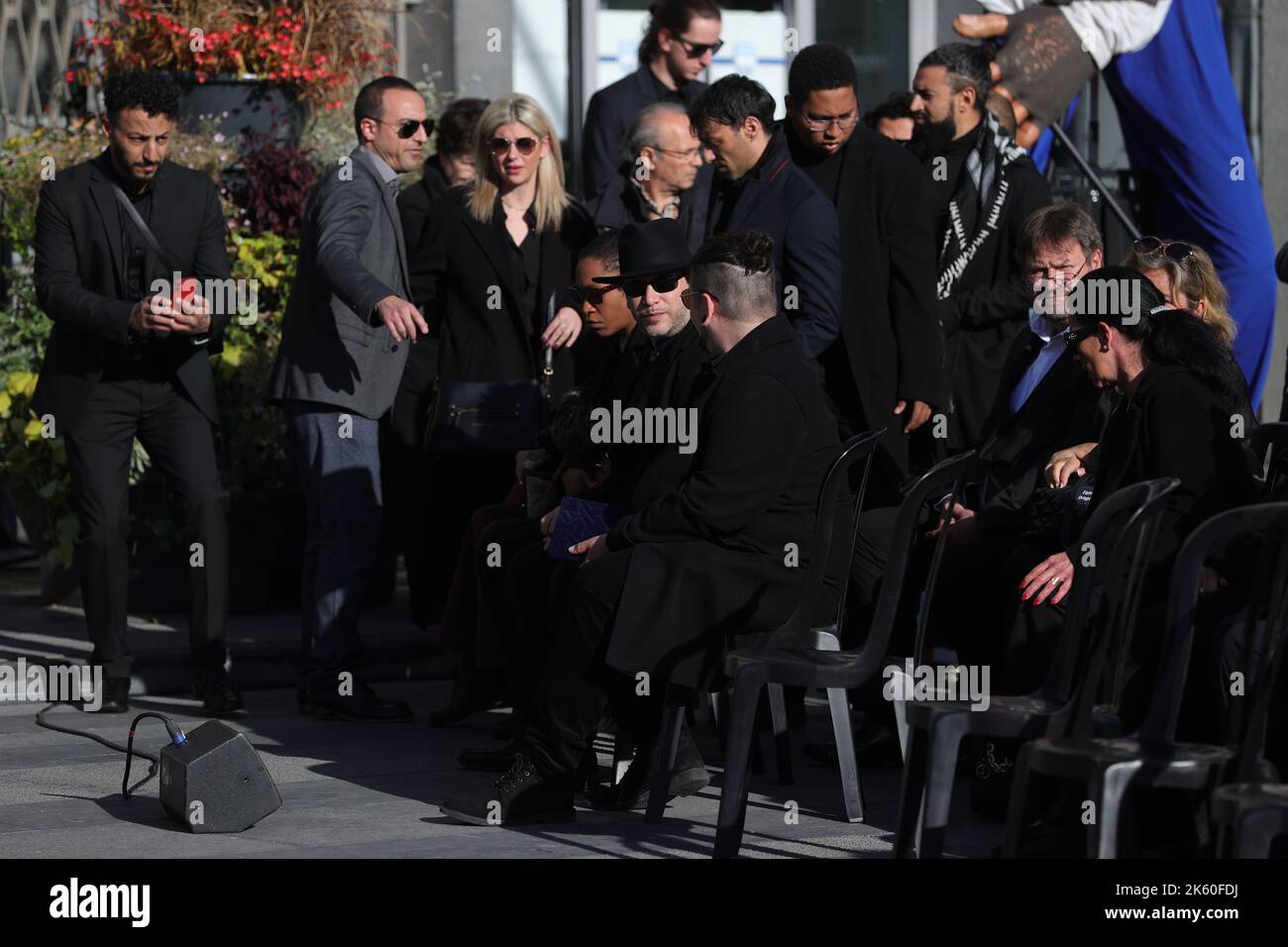 Illustration shows the funeral ceremony for Franco Dragone, Italian ...