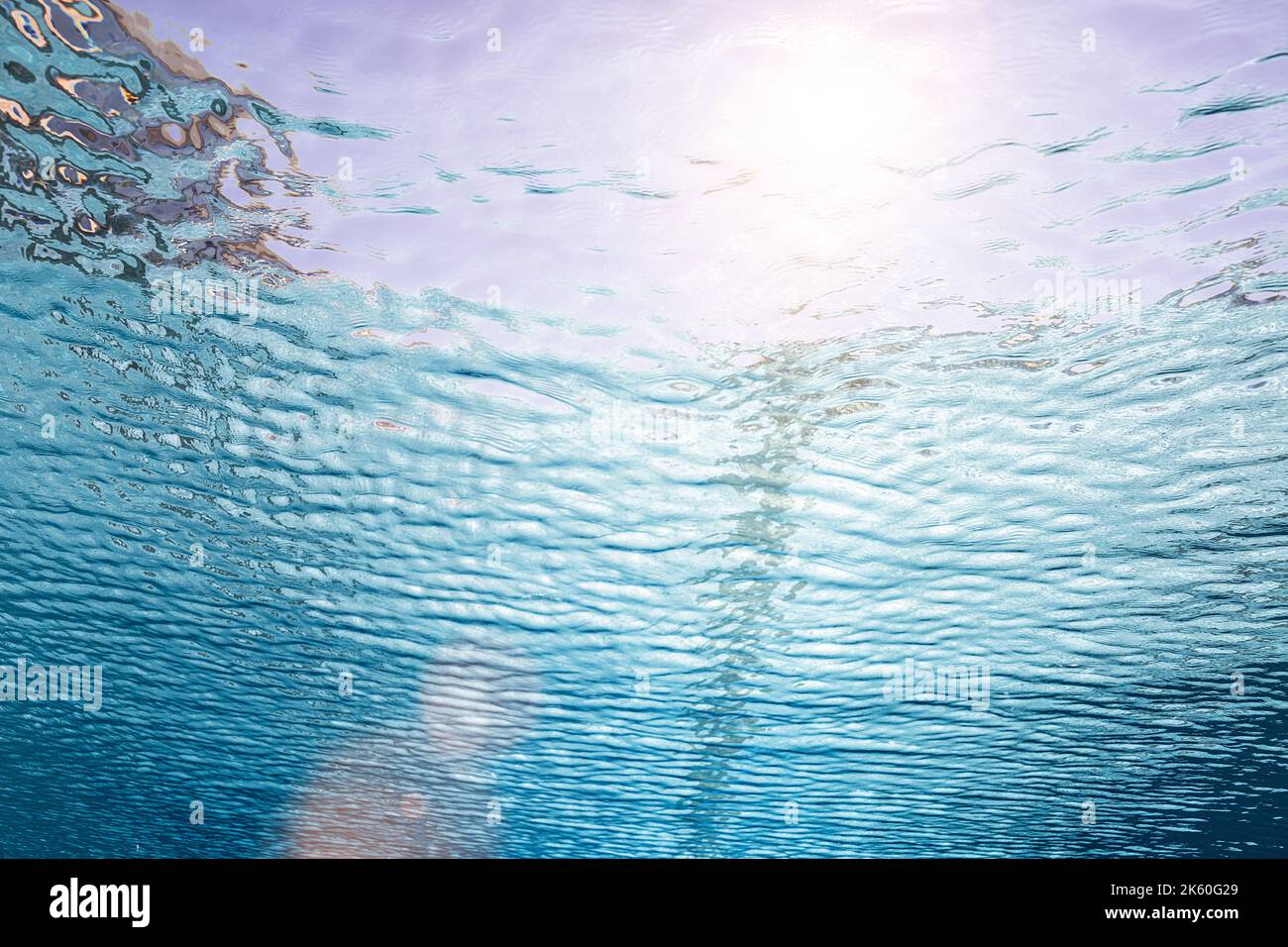 swimming pool under water view to sunlight Stock Photo - Alamy