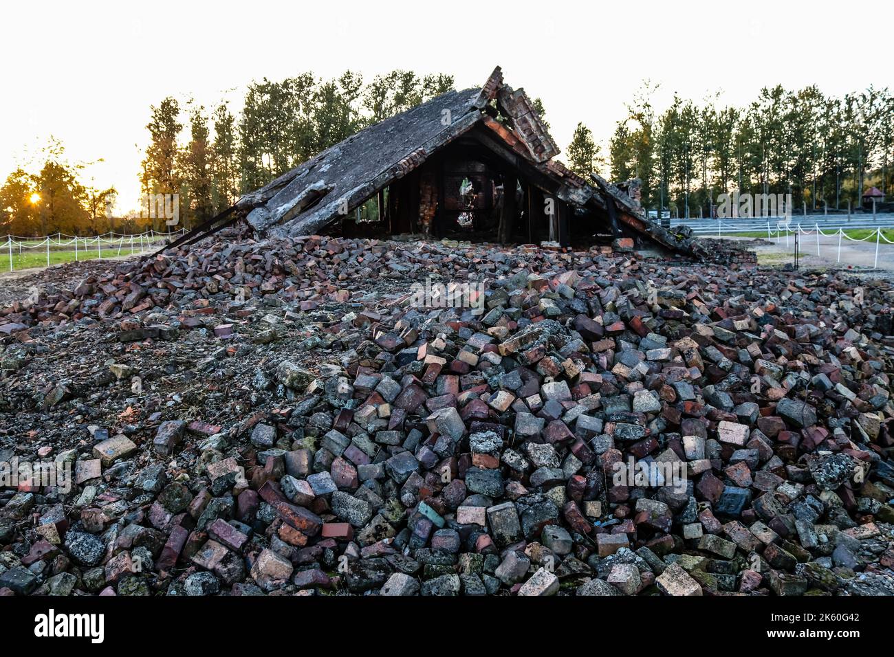 Oswiecim, Poland - October 07, 2022 Birkenau, the largest concentration ...