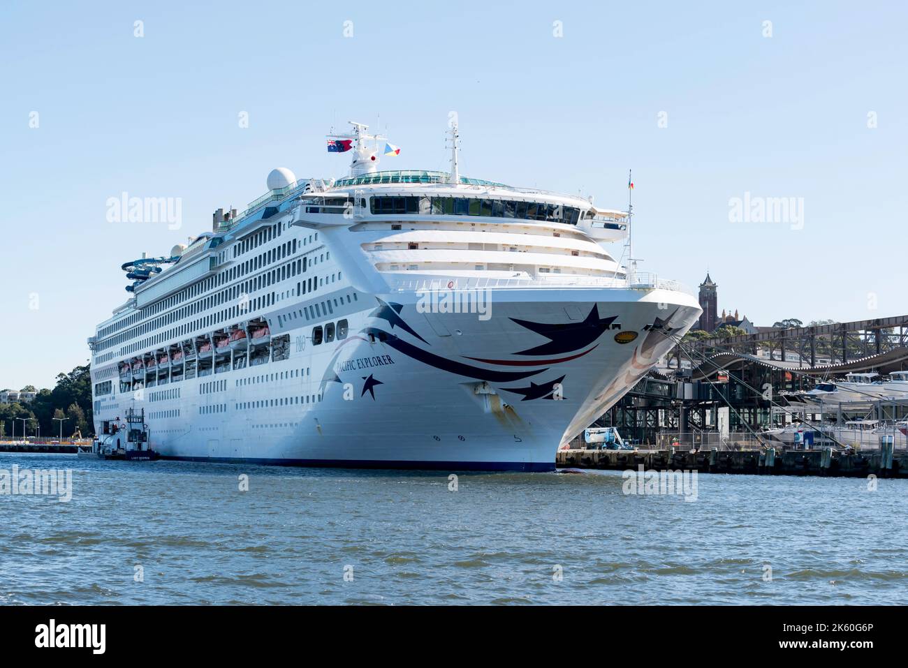 P&O's Pacific Explorer at the White Bay Cruise Terminal in Sydney ...