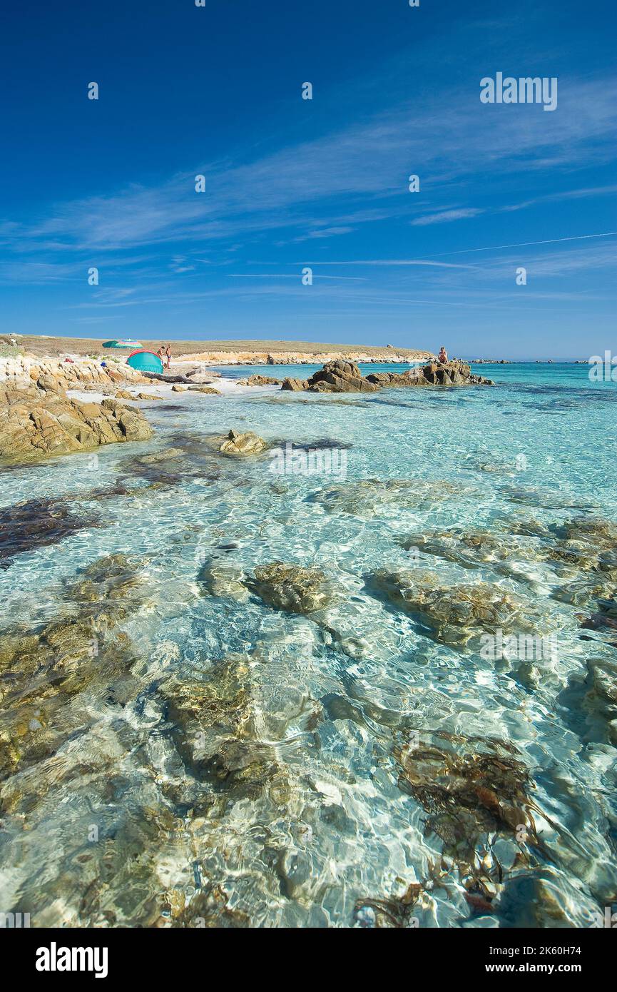 Cala Saline, Mal di Ventre Island, Cabras, Sardinia, Italy, Europe ...