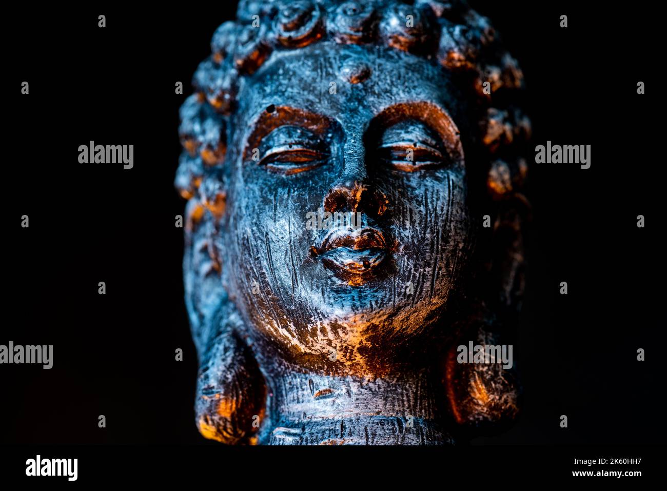 Netherlands. October 2022.buddha statue in calm rest pose. Shakyamuni ...