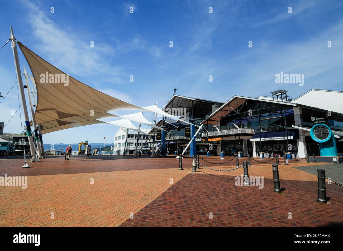 The TSB Bank Arena is an indoor arena with sails shaped designed to ...