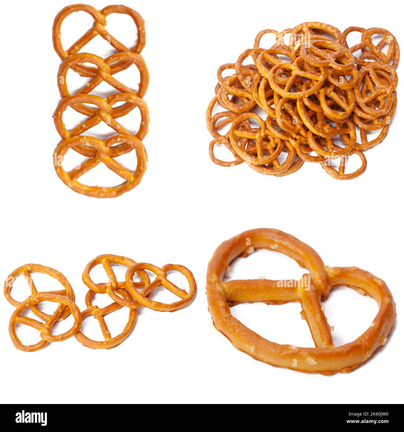 Cracker snacks isolated on over white background Stock Photo - Alamy