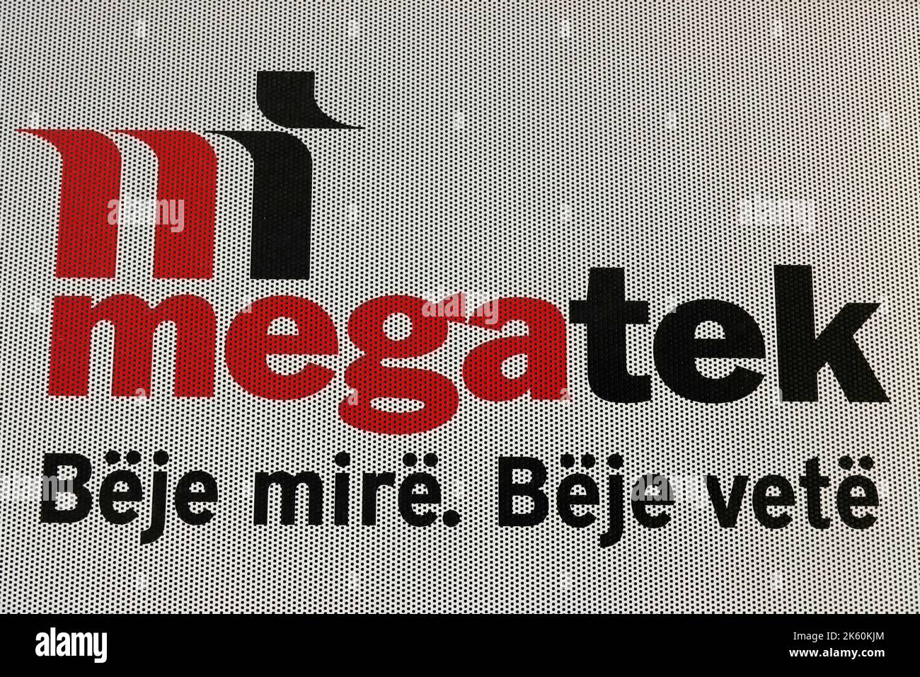 Company megatek, Saranda, Republic of Albania Stock Photo - Alamy