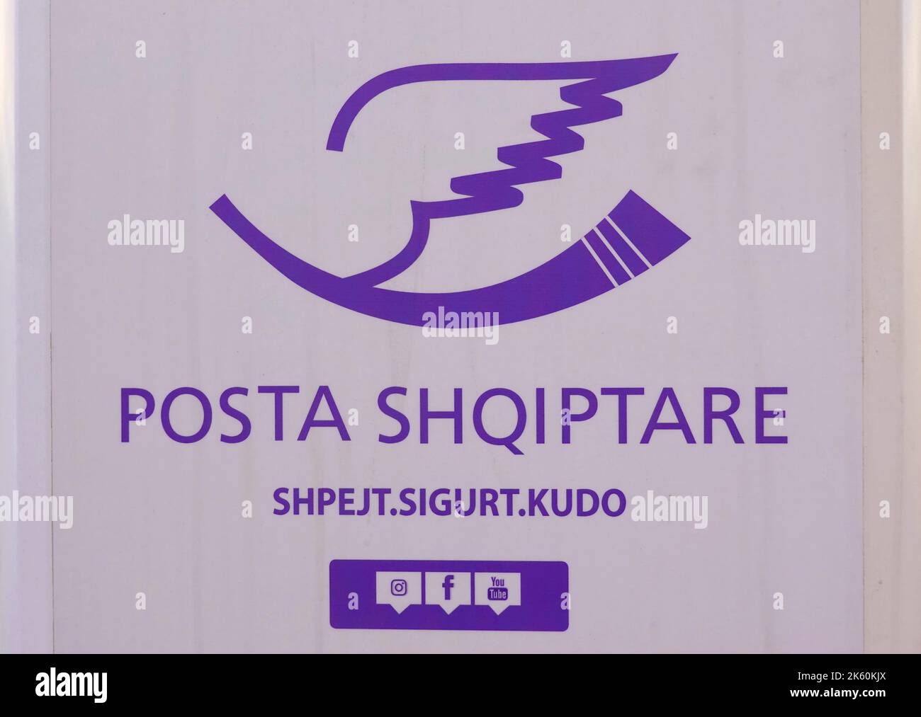 Post office, Posta Shqiptare, Saranda, Republic of Albania Stock Photo ...