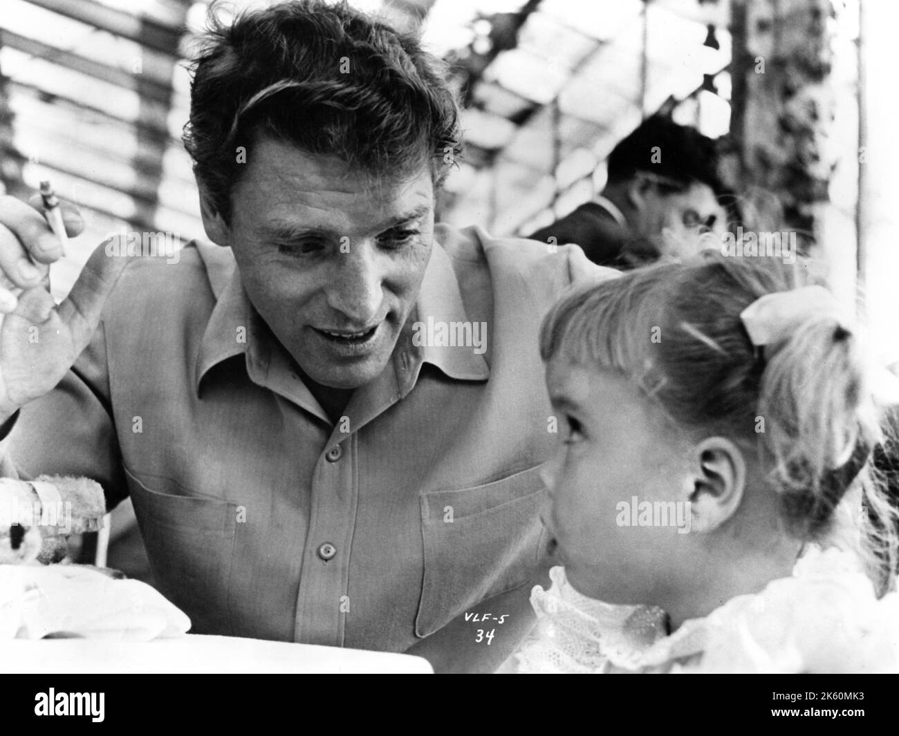 Burt Lancaster Candid With His Daughter Publicity For Vera Cruz 1954 Director Robert Aldrich
