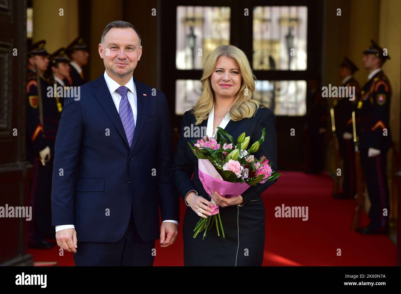 Bratislava, Slovakia. 11th Oct, 2022. Slovak President Zuzana Caputova ...