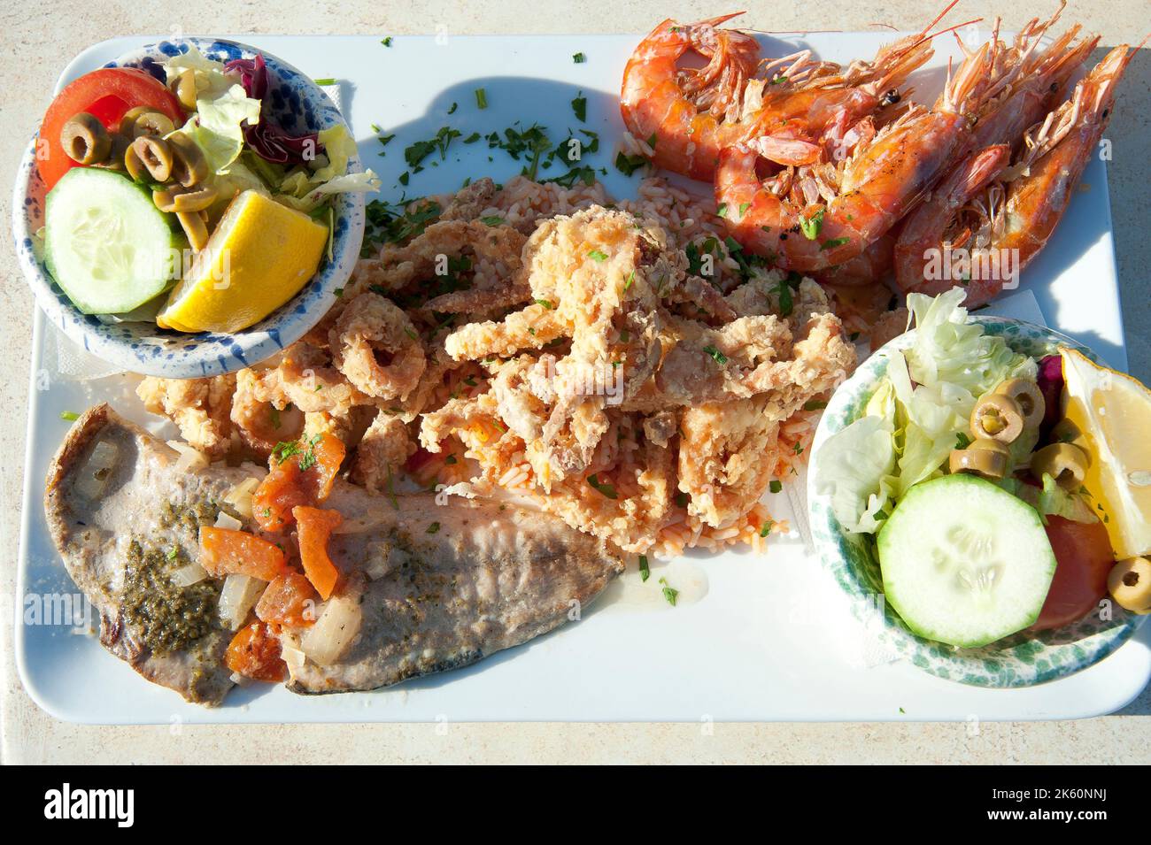 Marsaxlokk, Fried and Grilled Fish, Mr Friz Restaurant in Fishing Port ...