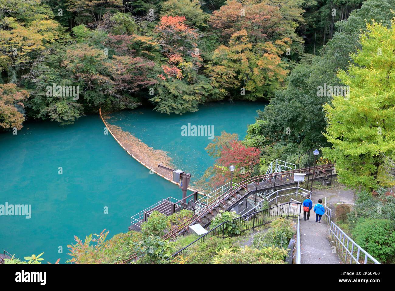 Lake Shiromaru in Okutama Tokyo Japan Stock Photo - Alamy
