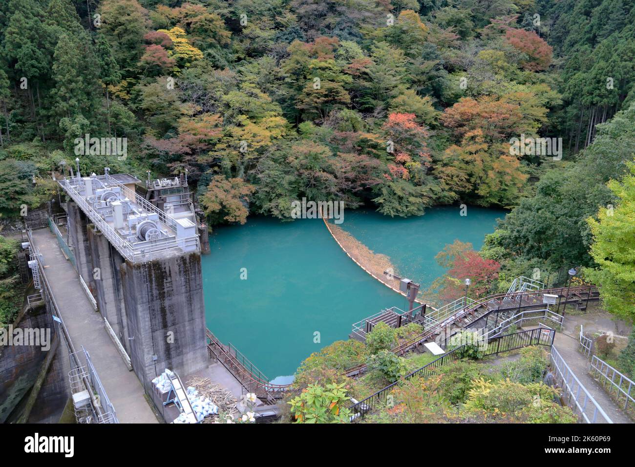 Shiromaru Dam and lake in Okutama Tokyo Japan Stock Photo - Alamy