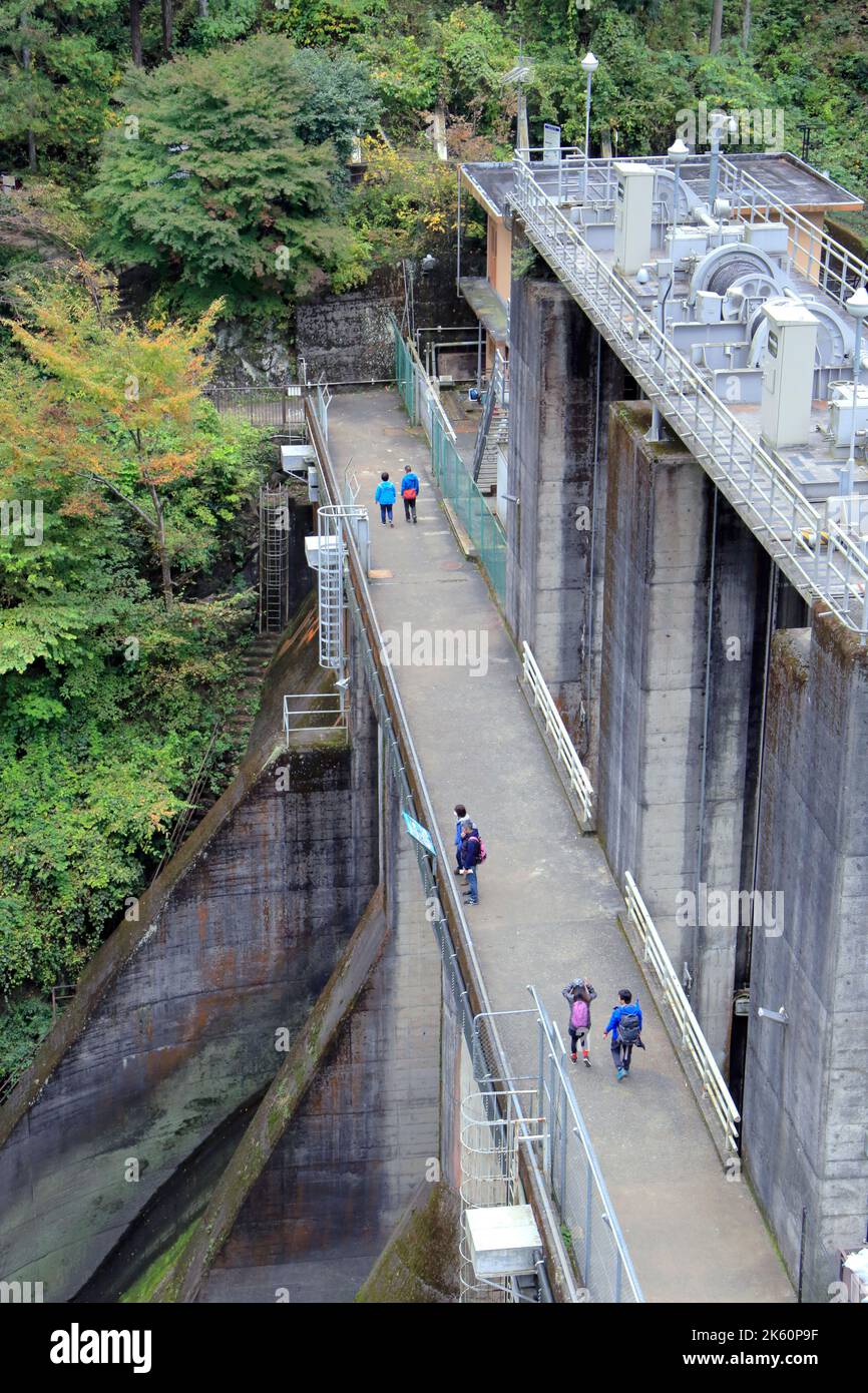 Shiromaru Dam in Okutama Tokyo Japan Stock Photo - Alamy