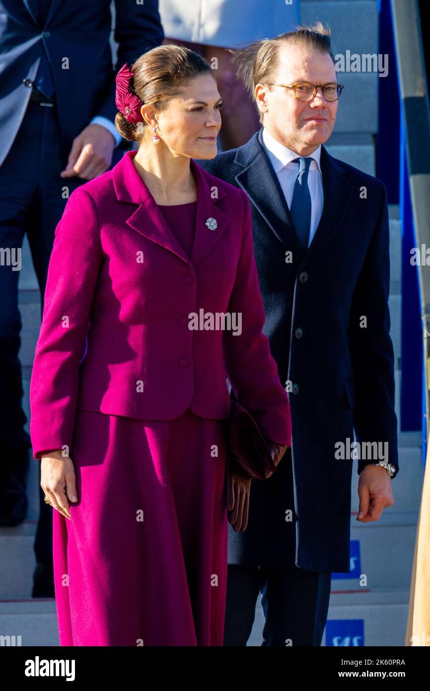 Stockholm, Sweden - 11 Oct 2022, Crown Princess Victoria and Prince ...