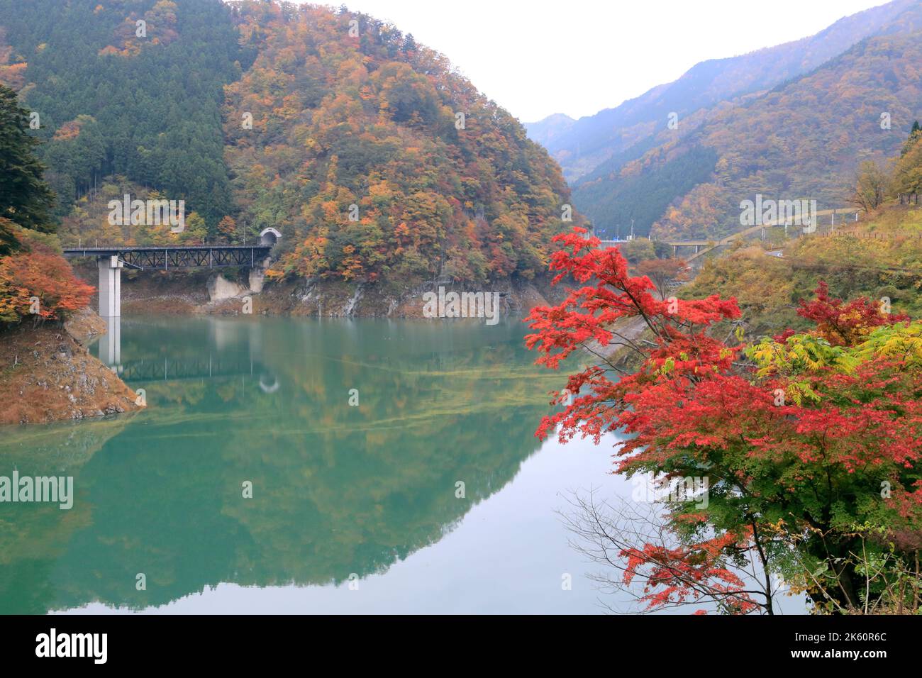 Oku-Chichibu Momiji-ko lake Saitama Japan Stock Photo - Alamy