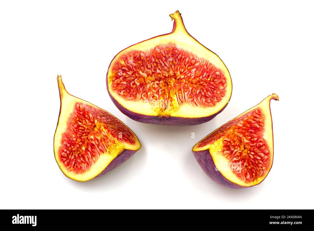 Fresh figs isolated on white background with shadow Stock Photo - Alamy