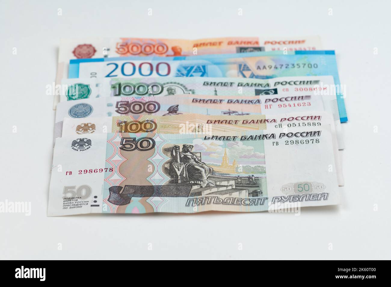 Russian rubles background. Money background and texture. Banknotes of ...