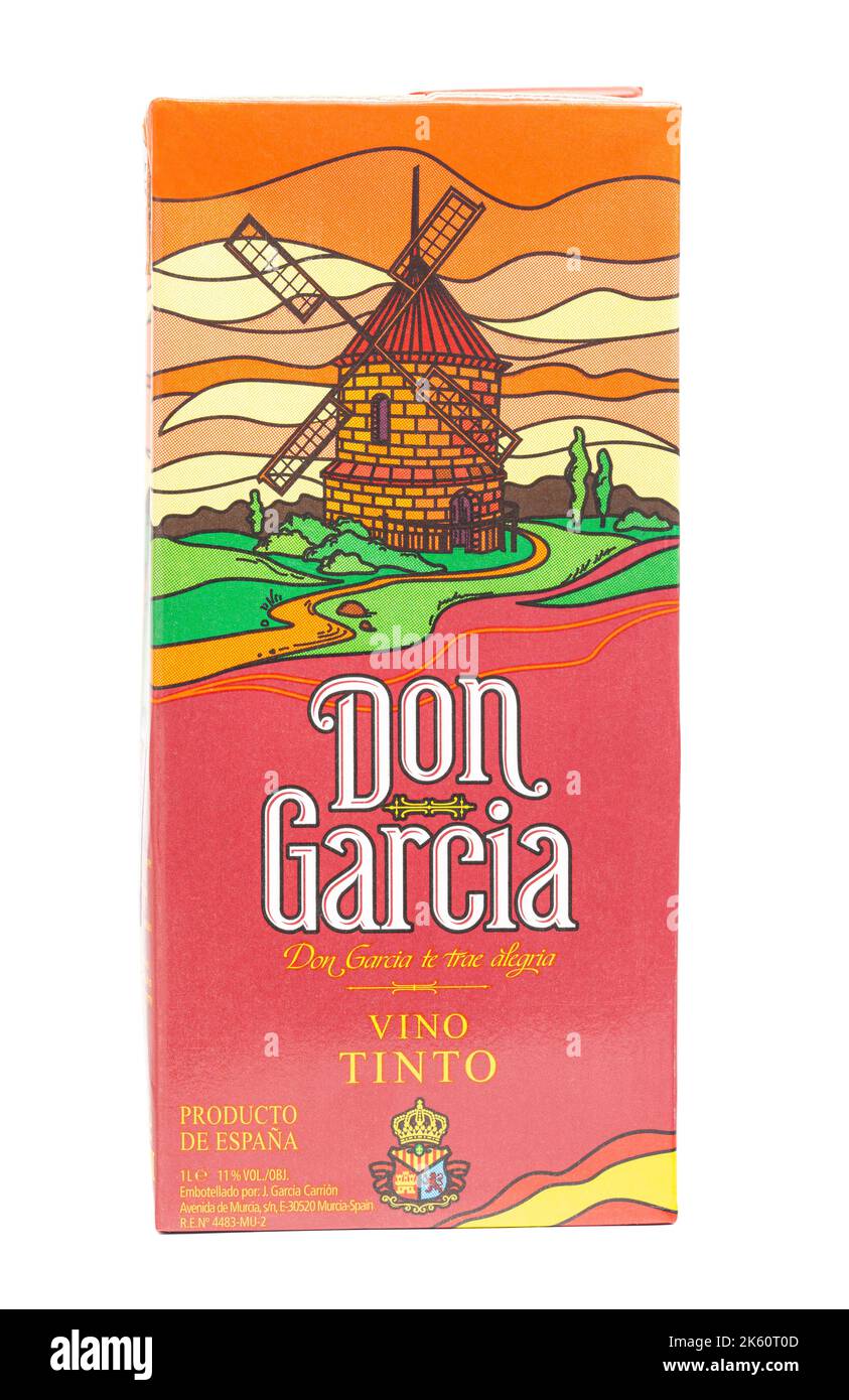 Moscow, Russia, October 07,2022: Don Garcia red wine in a package Stock Photo - Alamy