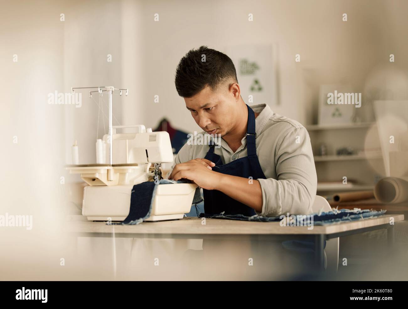 Tailor stitching hi-res stock photography and images - Alamy