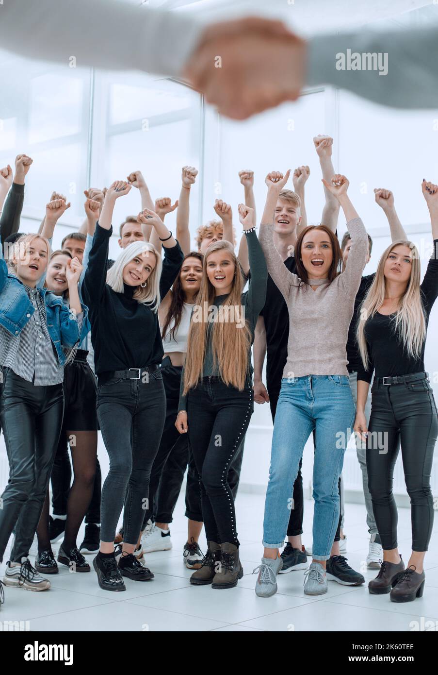 happy group of young business people. concept of cooperation Stock ...