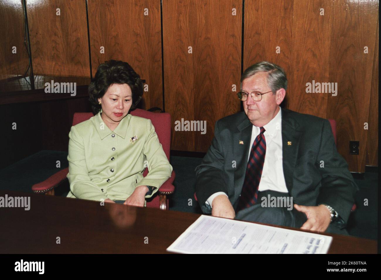 Office of the Secretary - Secretary Elaine Chao with Cong Norwood and ...