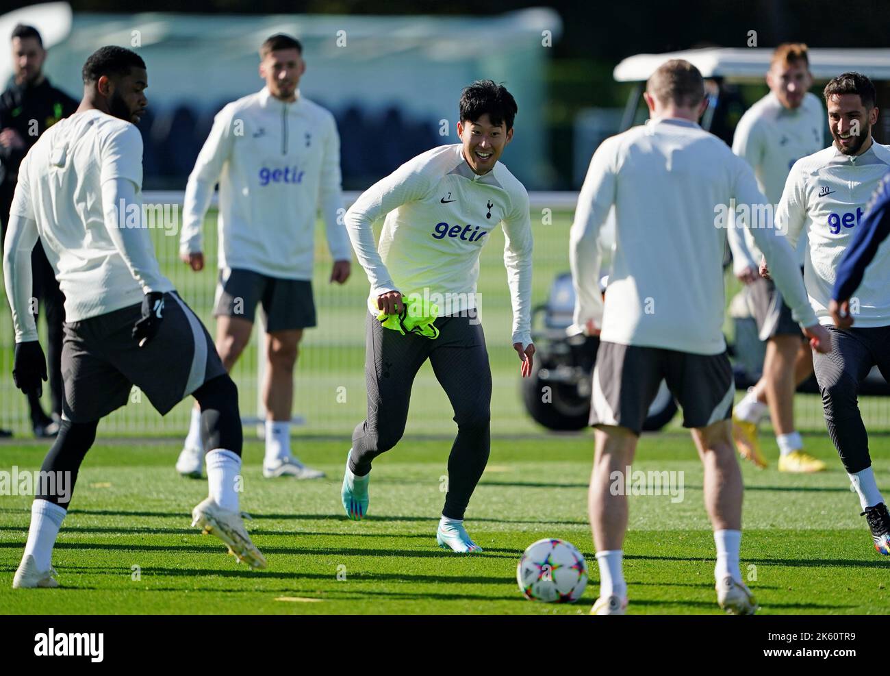 Tottenham Hotspur's Son Heung-min during a training session at the ...