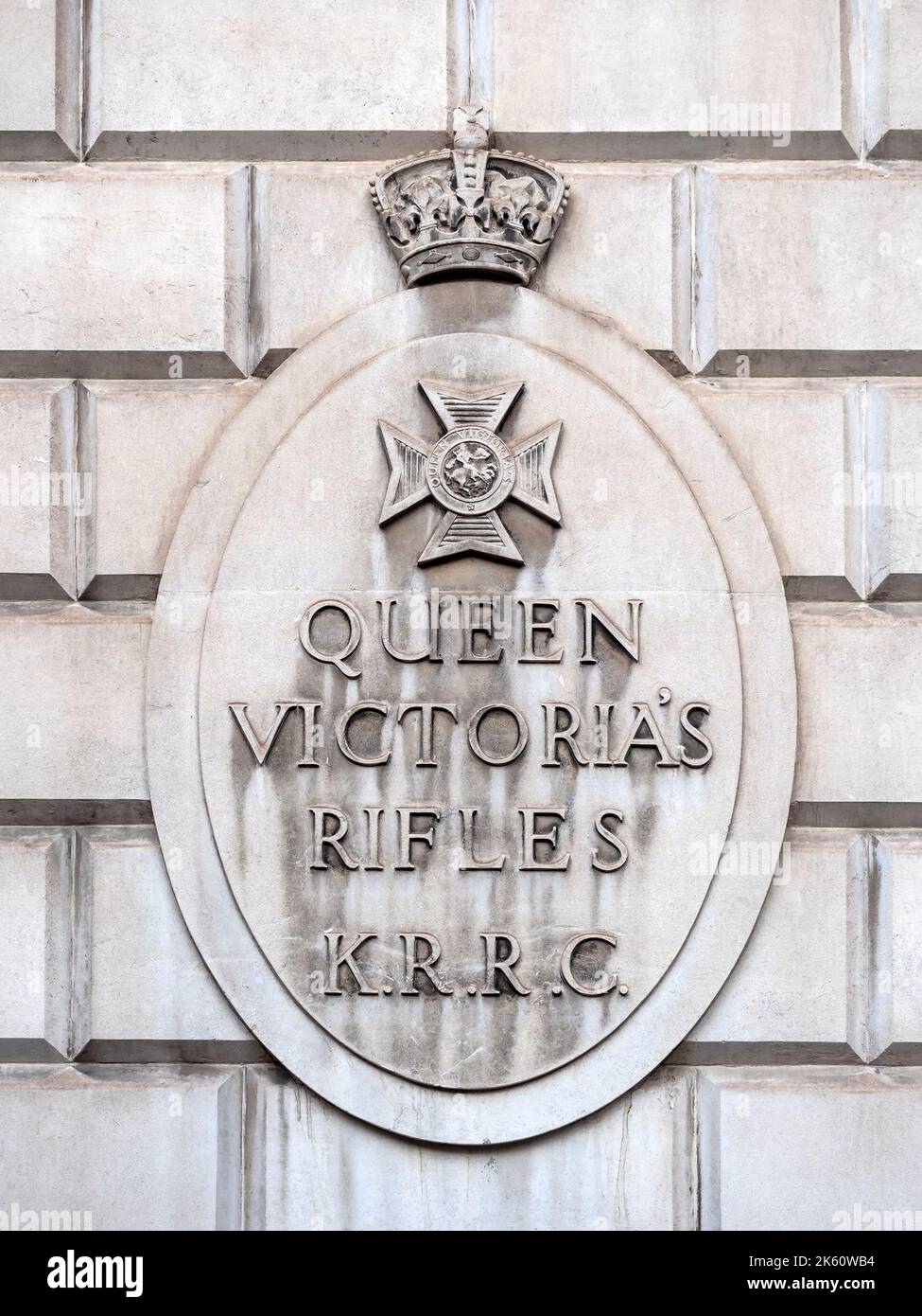 LONDON, UK - AUGUST 25, 2018: Queen Victoria's Rifles in Davies Street ...