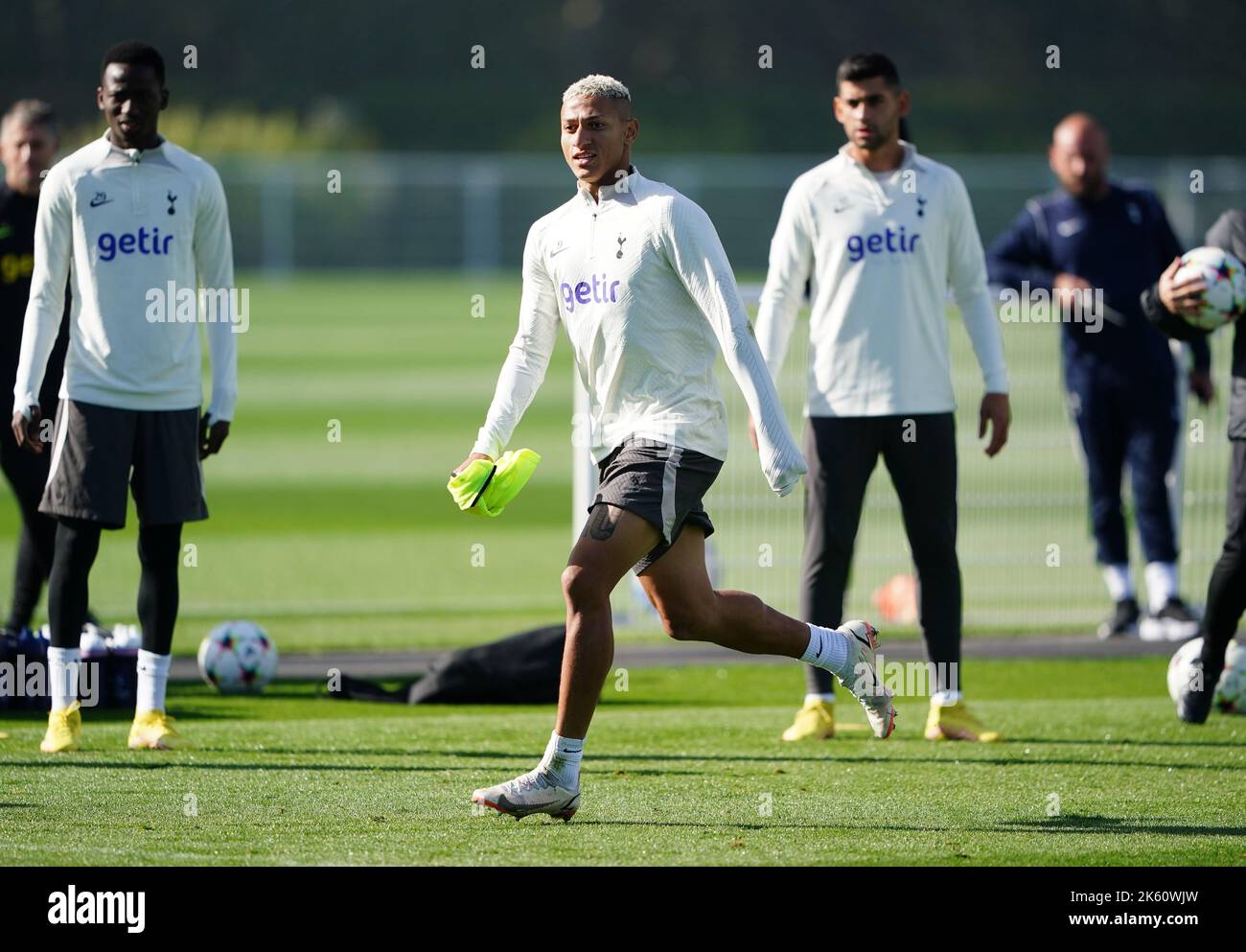 Tottenham Hotspur's Richarlison during a training session at the ...