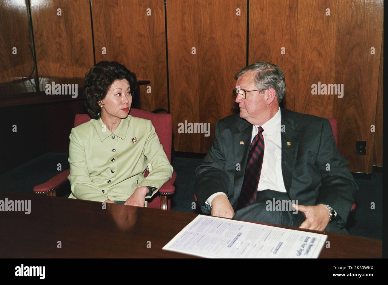 Office of the Secretary - Secretary Elaine Chao with Cong Norwood and ...