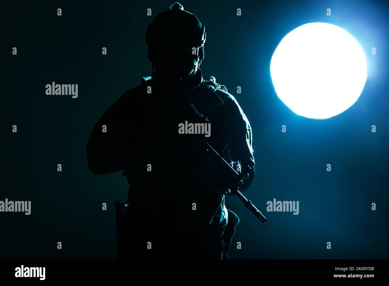 Army soldier in Protective Combat Uniform holding Special Operations ...