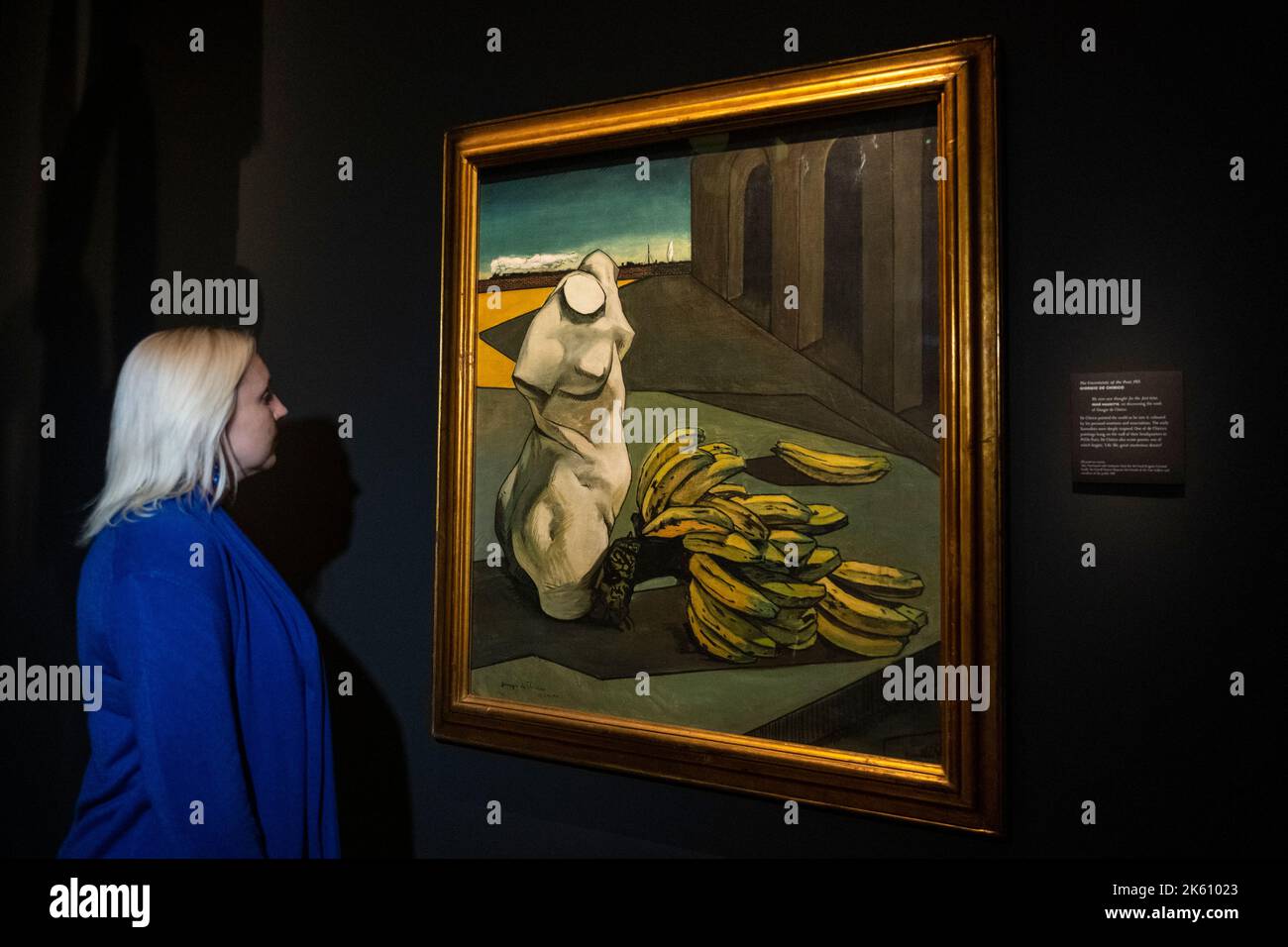 London, UK. 11 October 2022. A staff member views 'The Uncertainty of ...