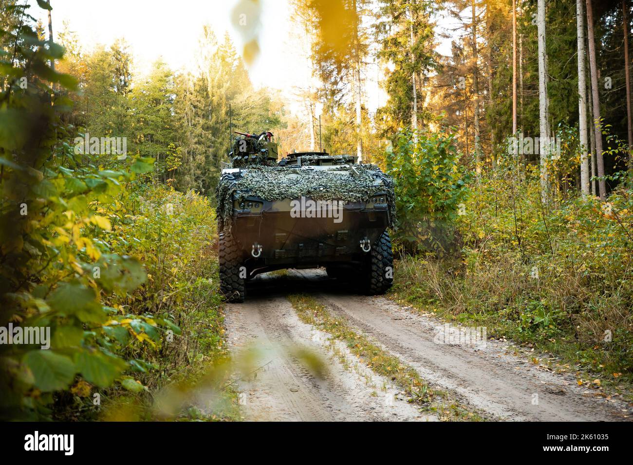 Military training on the battlefield with armored vehicles Stock Photo ...