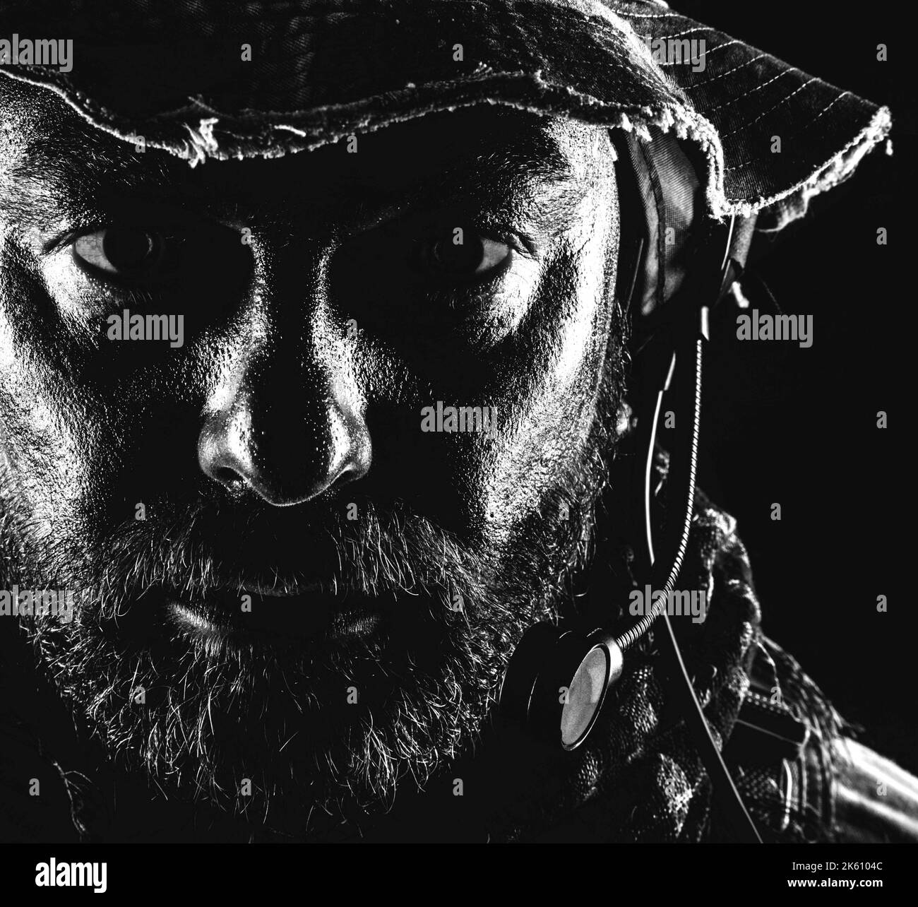 Bearded operator Black and White Stock Photos & Images - Alamy